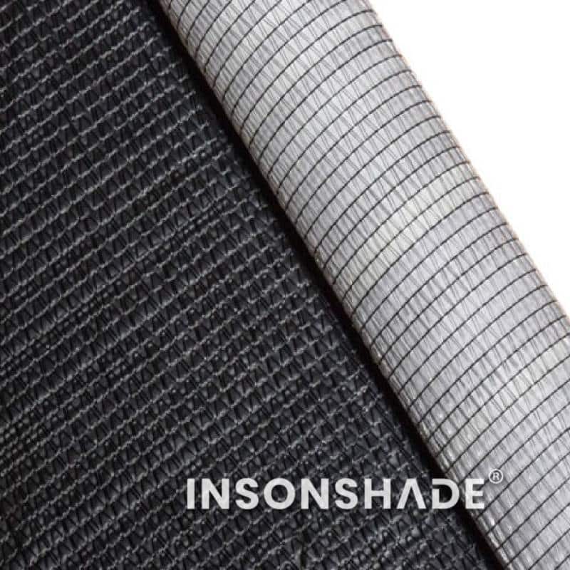 White and Black Shade Curtain - Dualite K10035-O-E | INSONSHADE